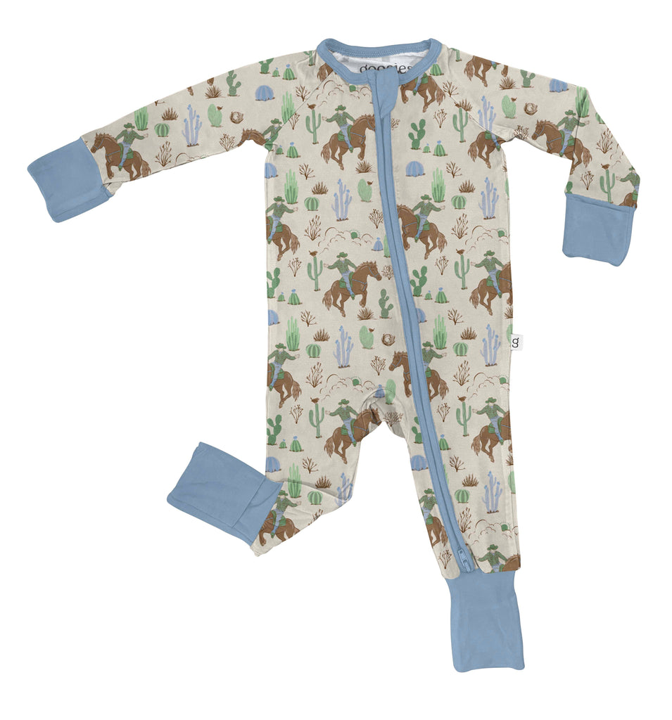 Saddle Up, Cowboy Zipper Pajamas – Small In The Saddle
